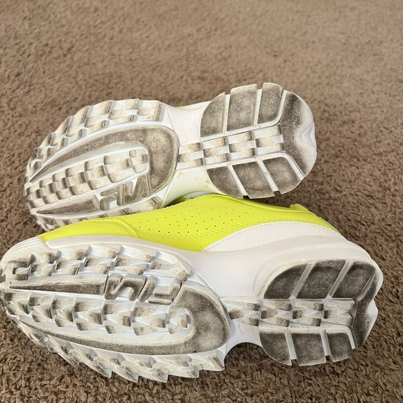 Fila | Shoes | Neon Yellow Filas Only Work One Time Reflective Details ...